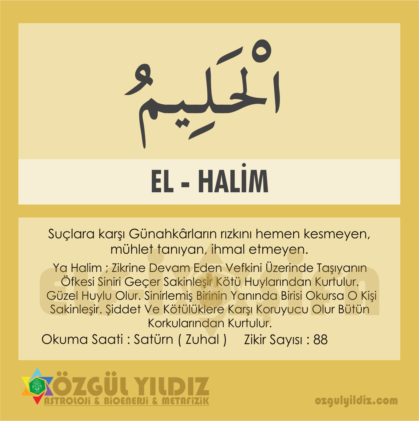 El Halim Esma Havası - Özgül Yıldız