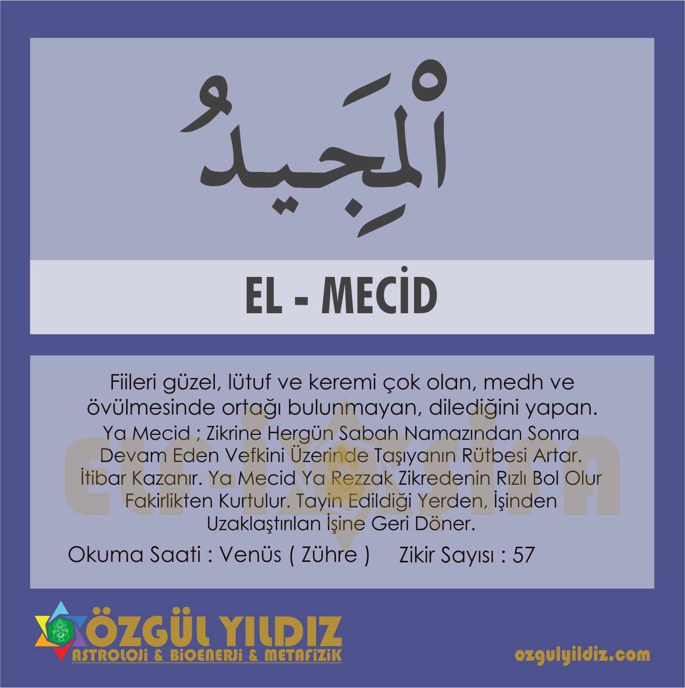 El Mecid Esma Havası - Özgül Yıldız